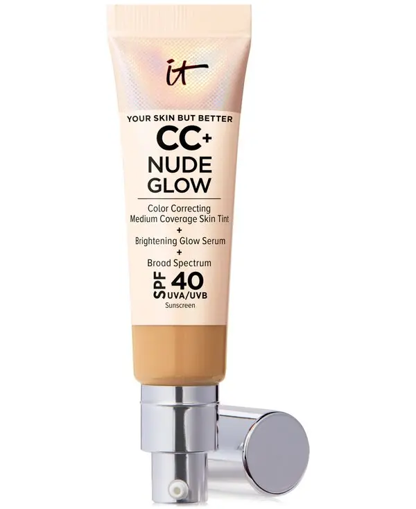 IT COSMETICS Cc+ Nude Glow Lightweight Foundation + Glow Serum Spf 40 - Tan Warm