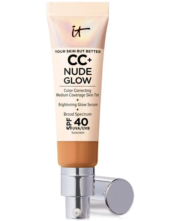 IT COSMETICS Cc+ Nude Glow Lightweight Foundation + Glow Serum Spf 40 - Tan
