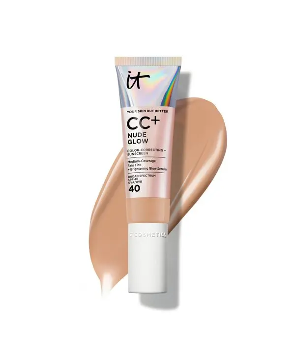 IT COSMETICS Cc+ Nude Glow Lightweight Foundation + Glow Serum Spf 40 - Tan