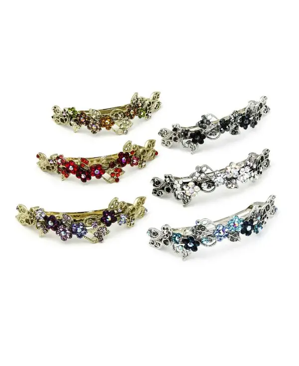 SOHO STYLE Floral Gardena Barrette - Multi1