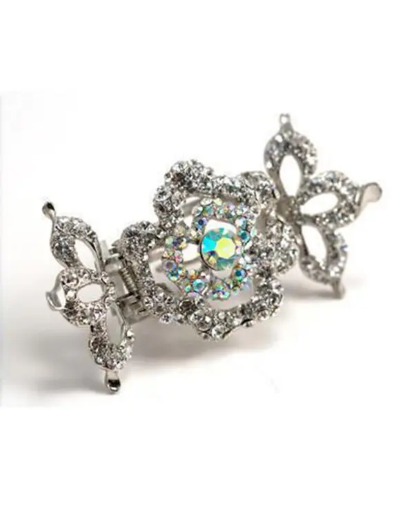 SOHO STYLE Crystal Rose Hair Claw Clip - Multi2