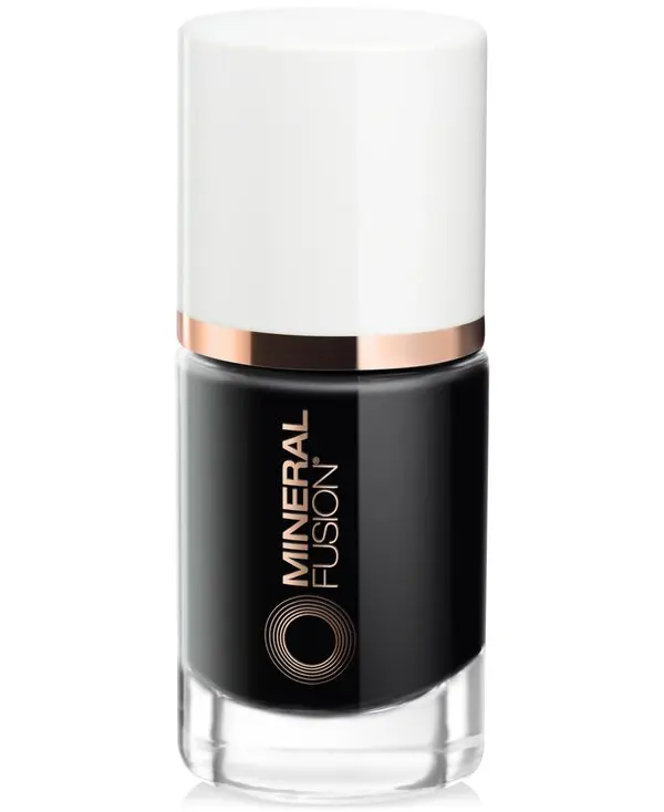 MINERAL FUSION Nail Lacquer - Black (classic Glossy Black)