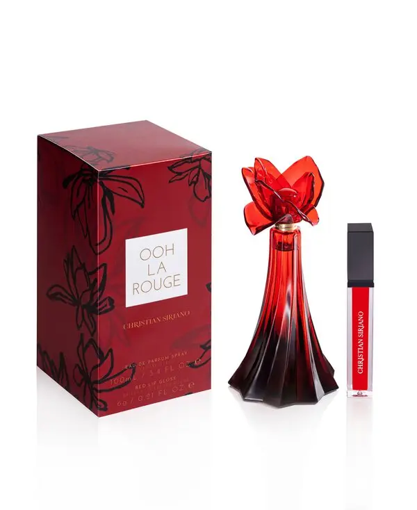 Christian Siriano Ooh La Rouge Perfume 3.4 Oz And Lip Gloss 0.21 Oz - None