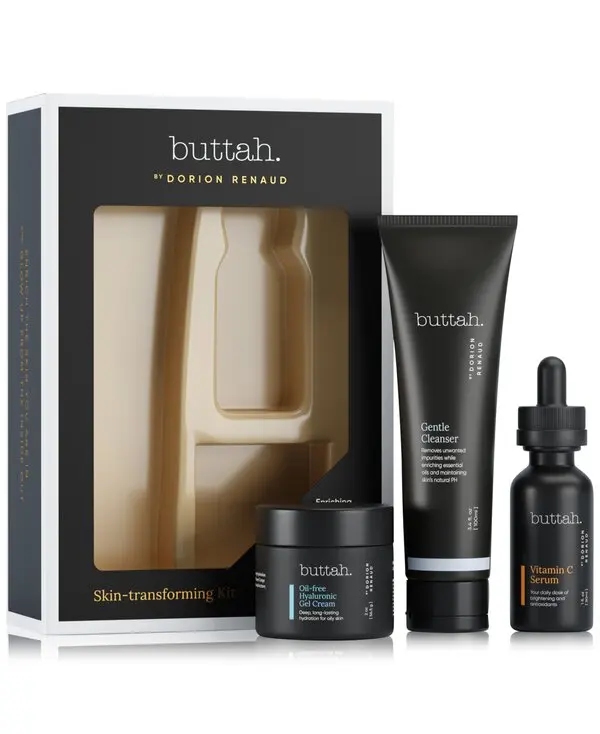 BUTTAH SKIN 3-pc. Skin-transforming Set With Oil-free Hyaluronic Gel Cream - No Color
