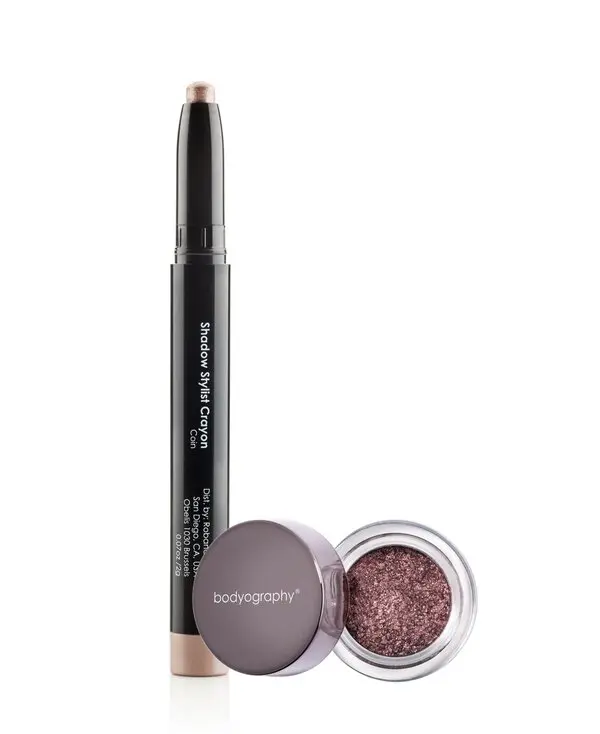 BODYOGRAPHY Shadow Stylist Crayon And Glitter Eye Shadow Bundle - Rose Gold,purple