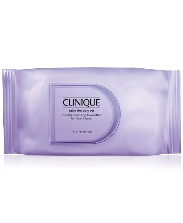 CLINIQUE Take The Day Off Micellar Cleansing Towelettes For Face & Eyes Makeup Remover - No Color