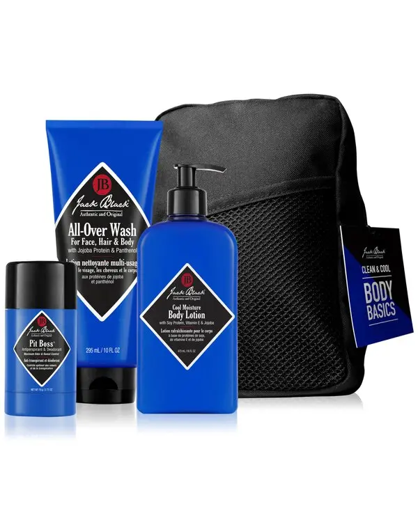 Jack Black 4-pc. Clean & Cool Body Basics Set - No Color