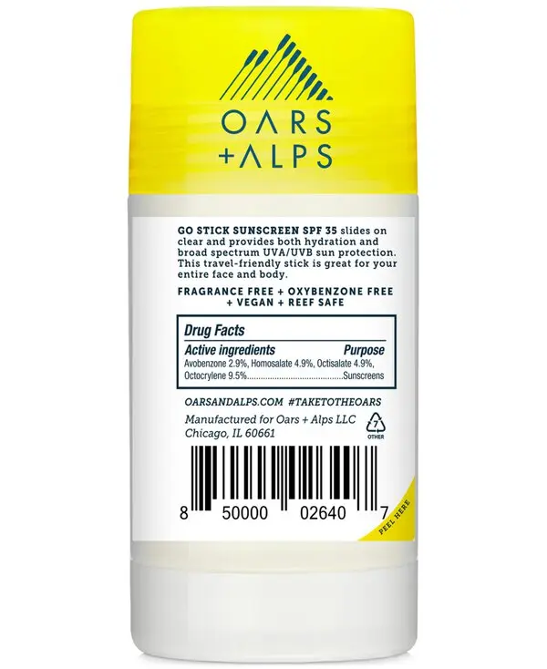 OARS + ALPS Go Stick Clear Sunscreen Spf 35