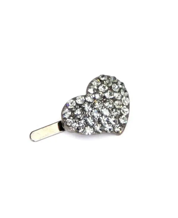 SOHO STYLE Mini Heart Barrette - Black
