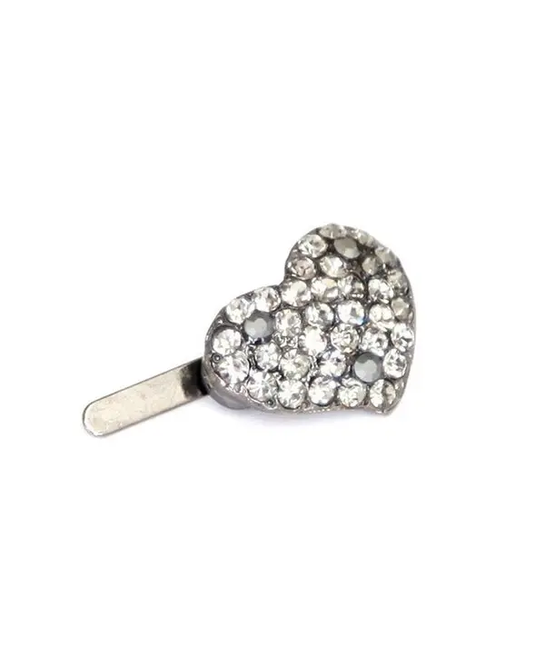 SOHO STYLE Mini Heart Barrette - Clear