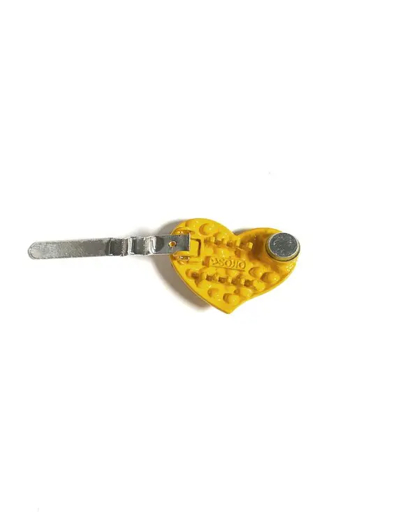 SOHO STYLE Mini Heart Barrette - Yellow