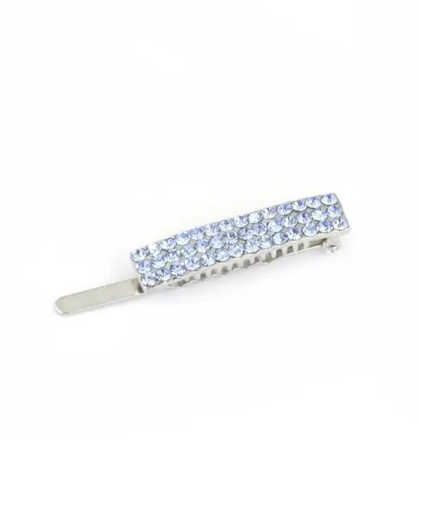SOHO STYLE Pave Crystal Barrette - Blue