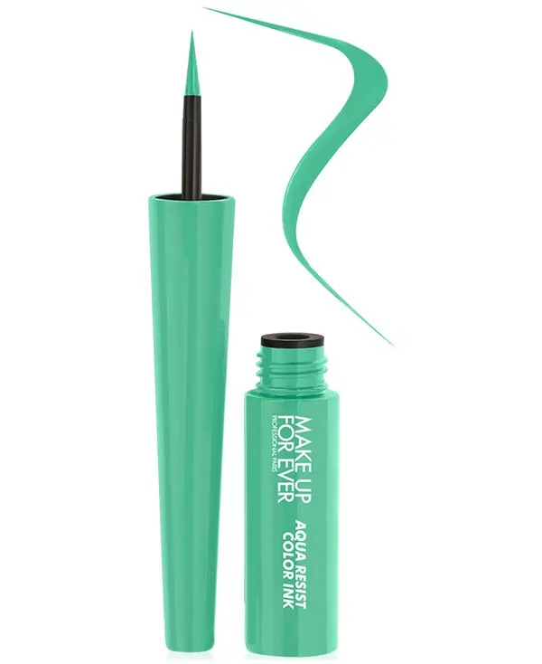 MAKE UP FOR EVER Aqua Resist Color Ink Liquid Eyeliner 2 Matte Wood - 15 Matte Mint - (vibrant Mint Matte)