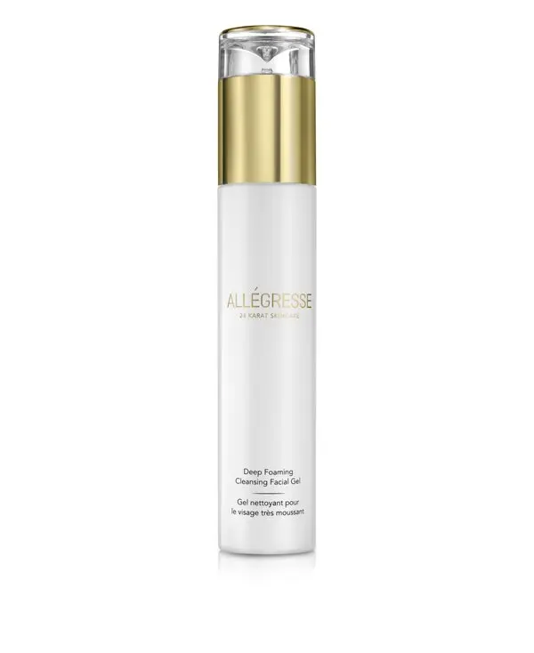 ALLEGRESSE 24 KARAT SKIN CARE Allegresse 24k Skincare Deep Foaming Cleansing Facial Gel 4.0 Oz - No Color