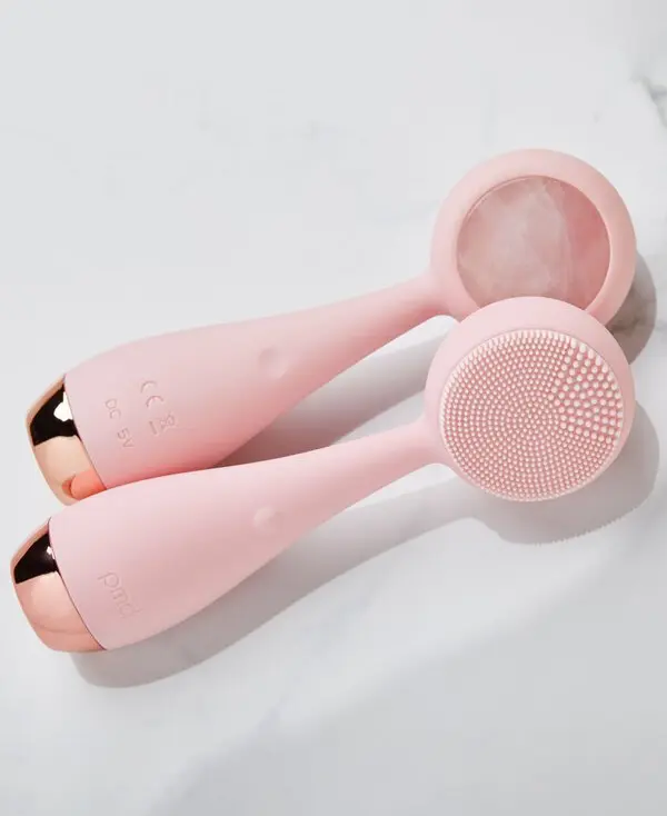 Pmd Clean Pro Rose Quartz- Facial Cleansing Device - Blush With Rose Gold Finish