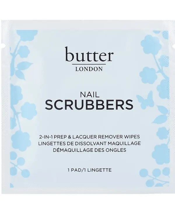 BUTTER LONDON Nail Scrubbers 2-in-1 Prep & Lacquer Remover Wipes