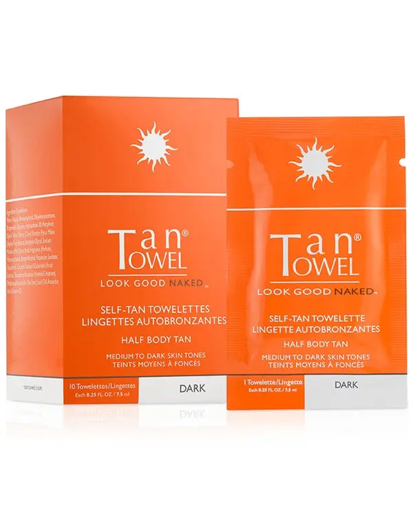 TANTOWEL Half-body Self-tan Towelettes - No Color