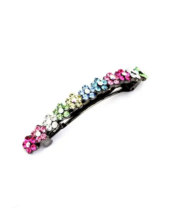 SOHO STYLE Crystal Rose Barrette - Multi