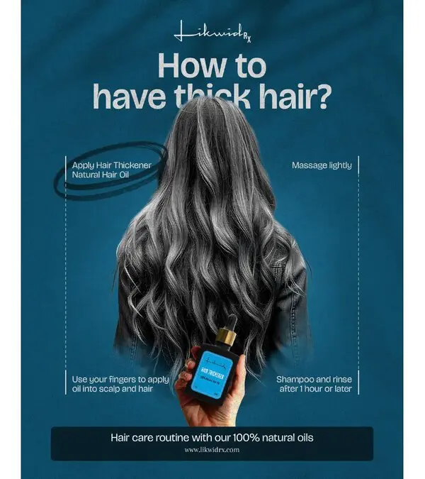 LIKWID RX Hair Thickener 100% Natural Hair Oil