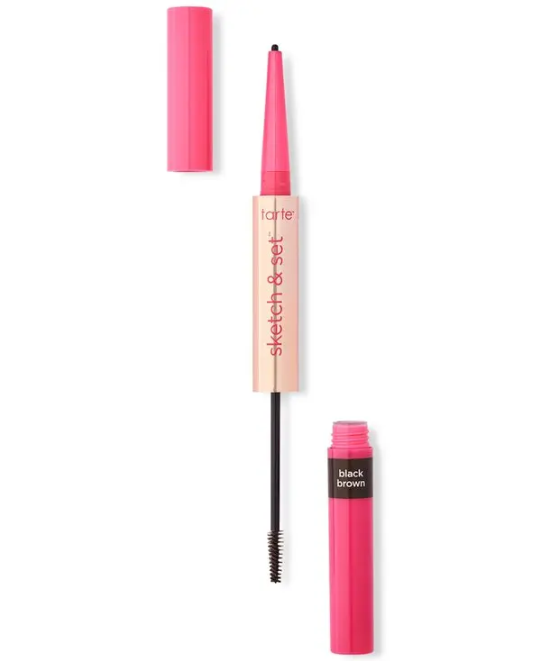 TARTE Big Ego Sketch & Set Brow Pencil & Tinted Gel - Black Brown