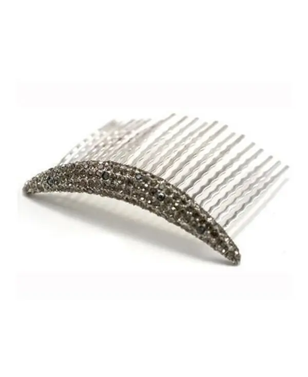 SOHO STYLE Crystal Hair Comb - Black