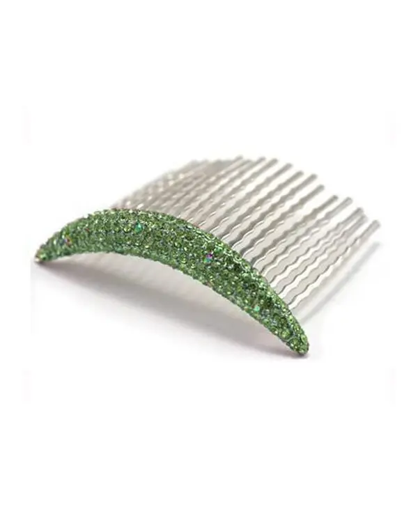 SOHO STYLE Crystal Hair Comb - Green
