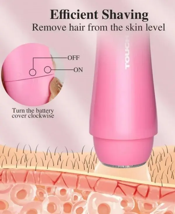 TOUCHBEAUTY Mini Compact Facial Hair Remover Shaver