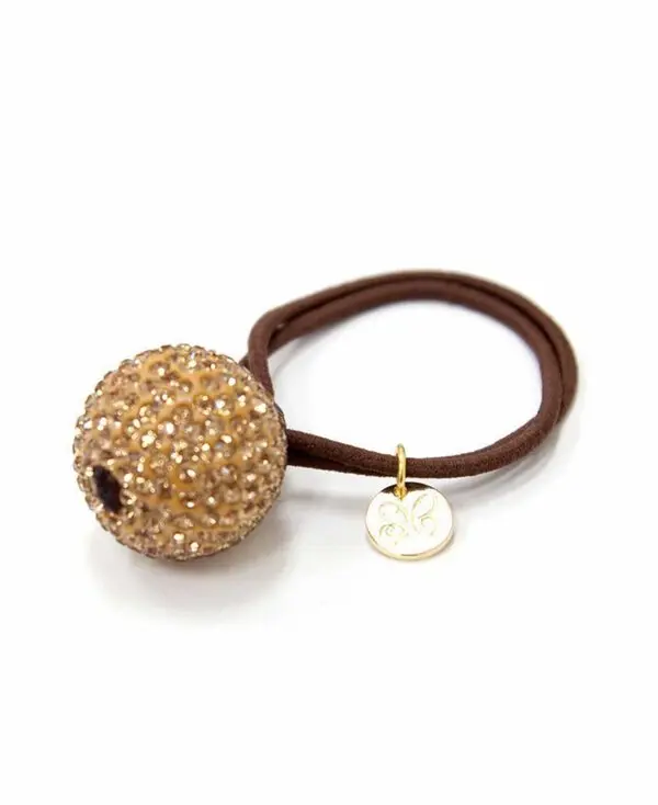 SOHO STYLE Crystal Ball Hair Tie - Topaz