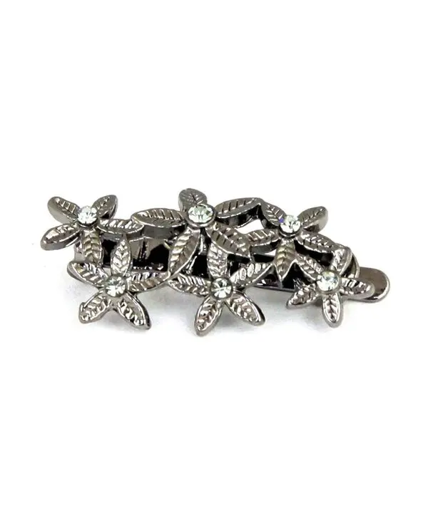 SOHO STYLE Floral Mermaid Barrette - Black