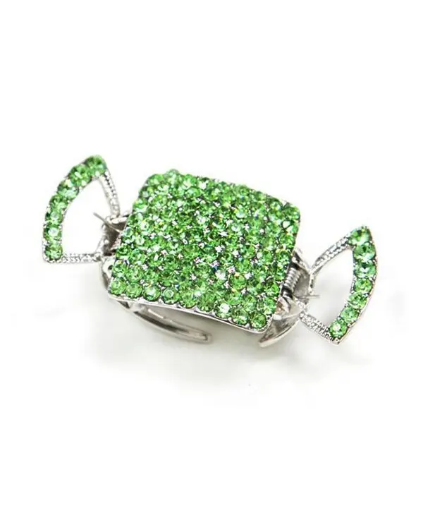 SOHO STYLE Jeweled Hair Claw - Green