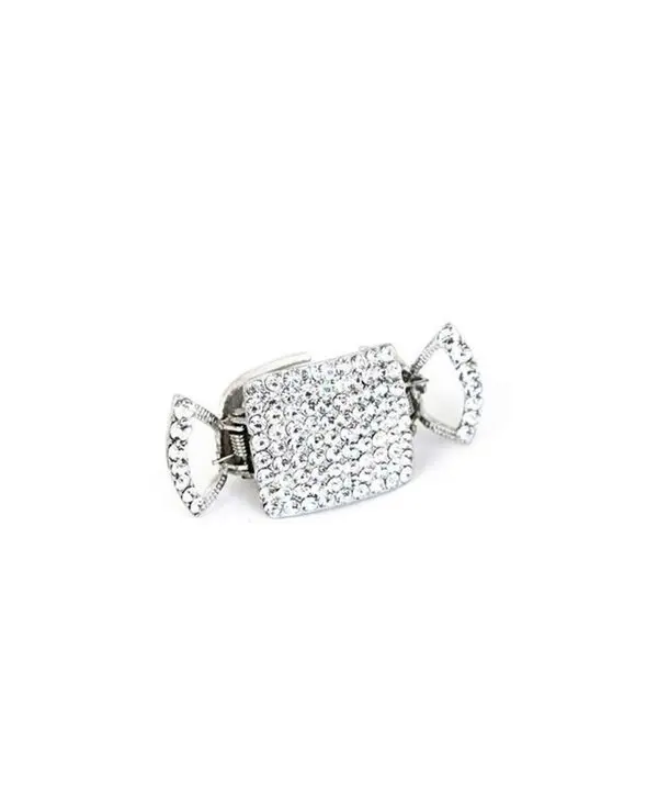SOHO STYLE Mini Jeweled Hair Claw - Clear