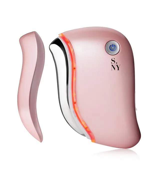 SOLARIS LABORATORIES NY It's Lit Led Gua Sha Facial Massager - Light Pink