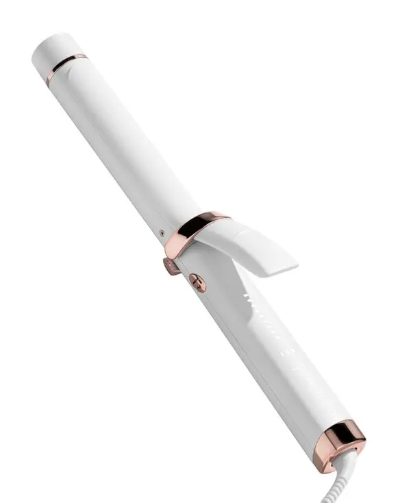 T3 Curl Id 1.25" Smart Curling Iron With Interactive Touch Interface - White And Rose-gold