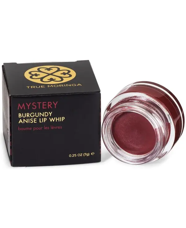 TRUE MORINGA Moisturizing Shimmer Anise Lip Whip Balm - Burgundy