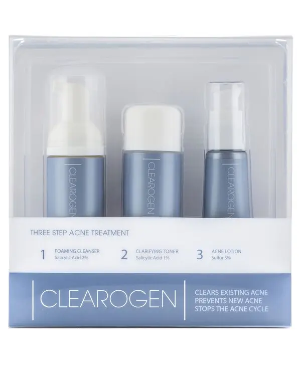 CLEAROGEN Sensitive Skin Sulfur 1 Month Travel Acne Treatment Kit - No Color