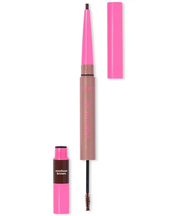 TARTE Big Ego Sketch & Set Brow Pencil & Tinted Gel - Medium Brown