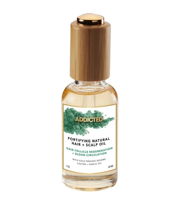 ADDICTED BEAUTY Fortifying Natural Hair Plus Scalp Oil - Gold