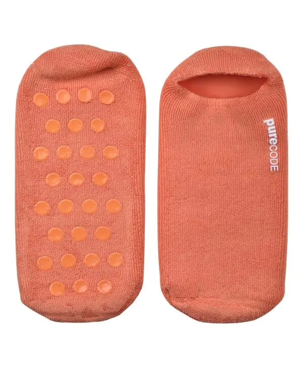PURECODE Moisturizing Gel Ankle Socks - Peach