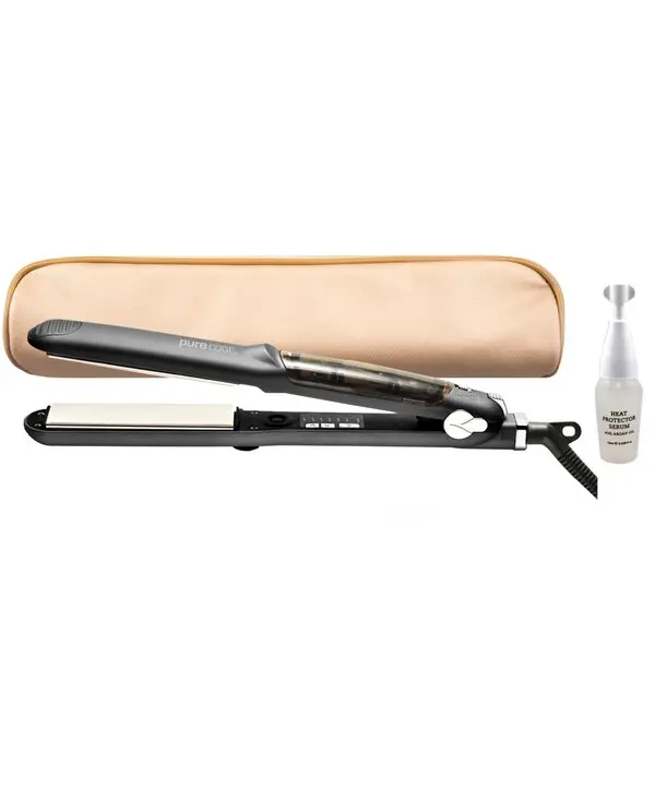 PURECODE Titanium Infuse Pro Vapor Iron And Heat Protector Serum With Argan Oil - Black