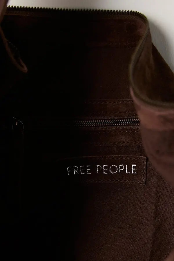 Free People Roma Suede Hobo Bag - Espresso