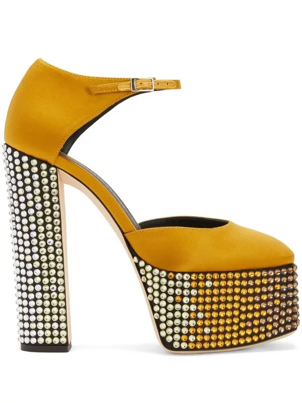 GIUSEPPE ZANOTTI 150mm Bebe Strass Pumps