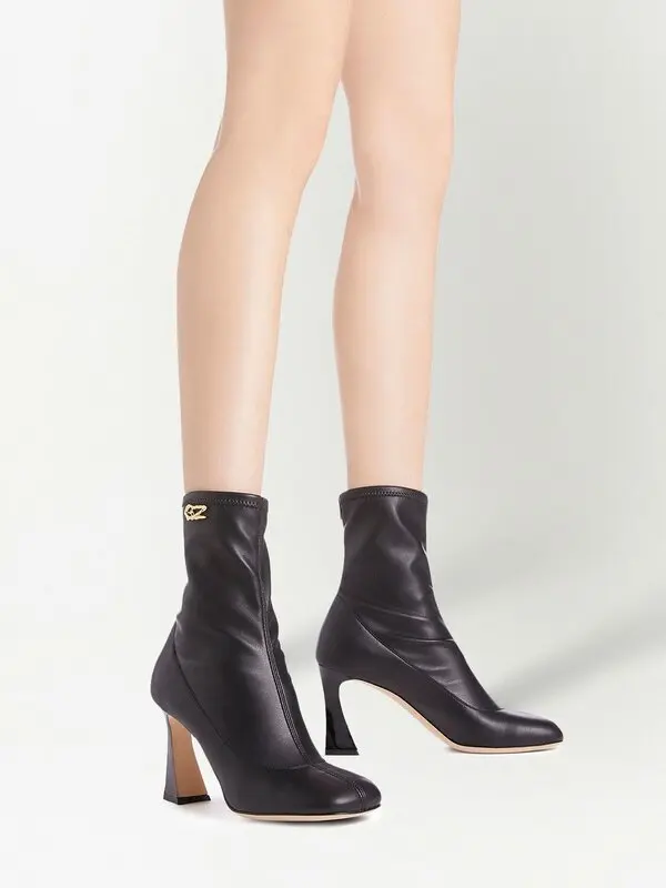 GIUSEPPE ZANOTTI 85mm Alethaa Ankle Boots - Black