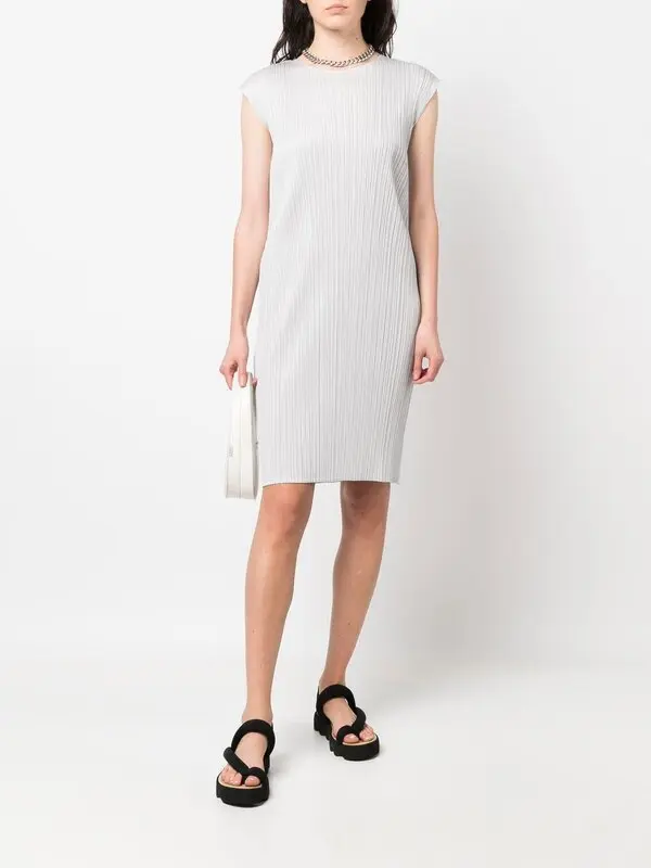 Issey Miyake Pleated Shift Dress