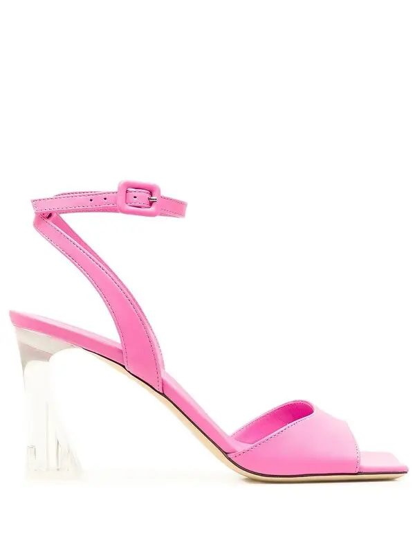 GIUSEPPE ZANOTTI Transparent-heel Strappy Sandals