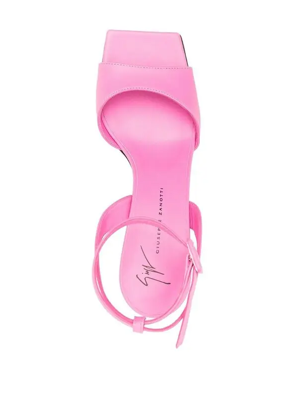 GIUSEPPE ZANOTTI Transparent-heel Strappy Sandals