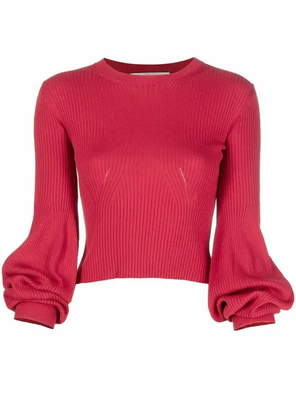 Stella McCartney Juliet Sleeves Crew Neck Jumper - Red