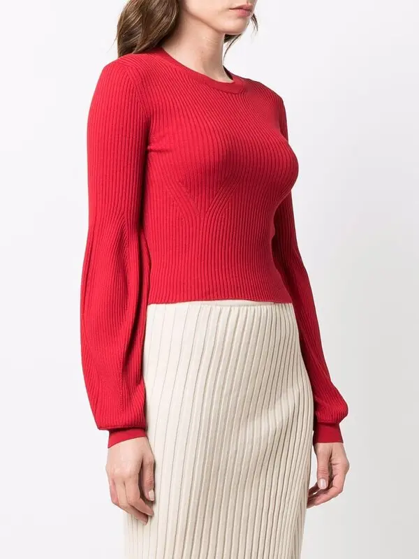 Stella McCartney Juliet Sleeves Crew Neck Jumper - Red