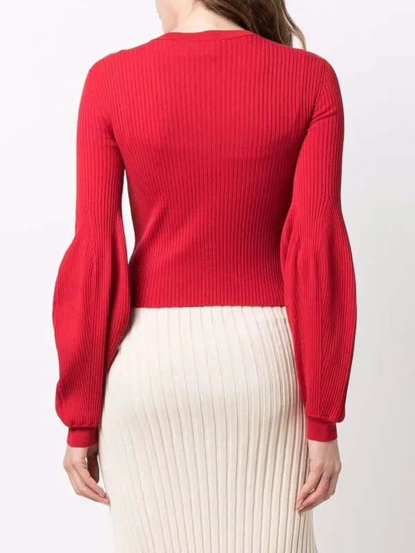 Stella McCartney Juliet Sleeves Crew Neck Jumper - Red