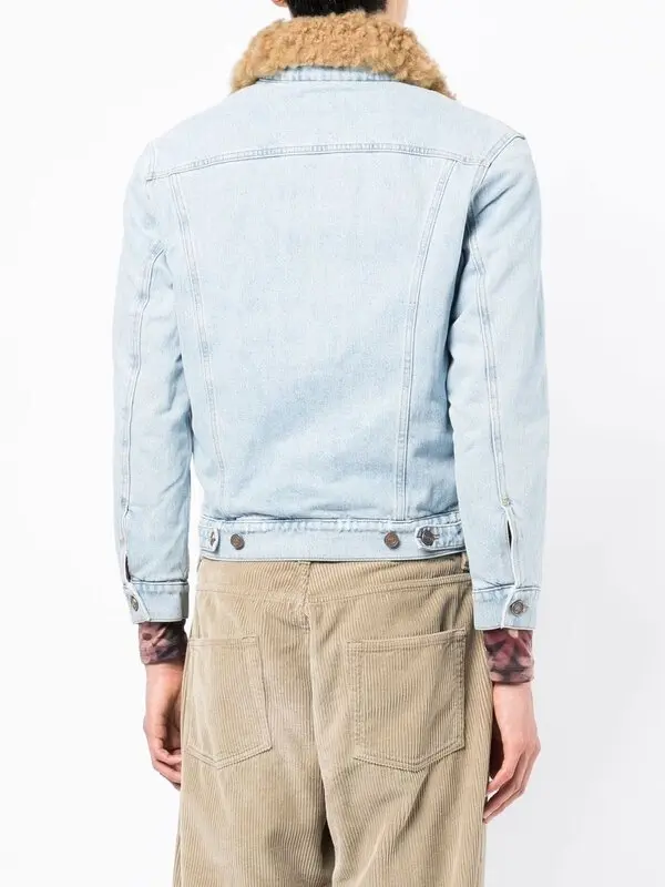 ERL Fur-collared Denim Jacket