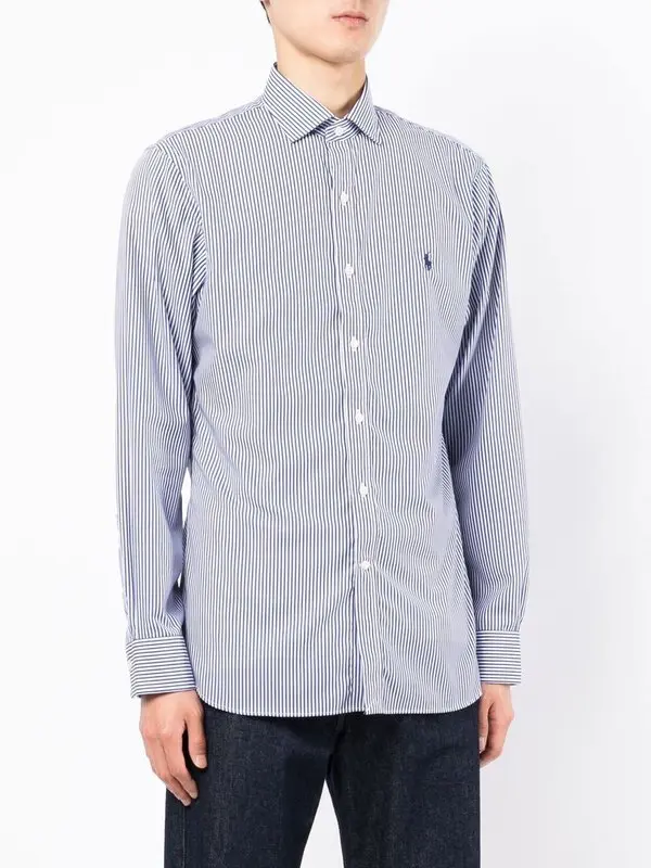 Polo Ralph Lauren Pinstriped Button-down Shirt - Blue